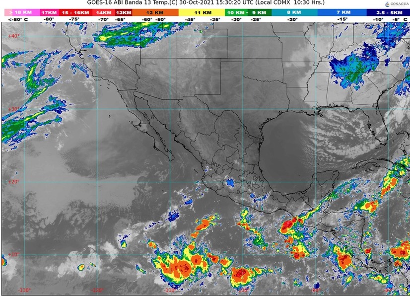 Canal de baja presión generará lluvias con intervalos de chubascos en Michoacán (5 a 25 mm ...